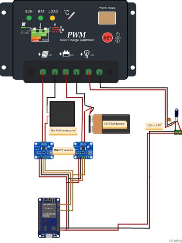 INA219 Sensors And Measure Of The Solar Panel And Lead Acid Battery 2