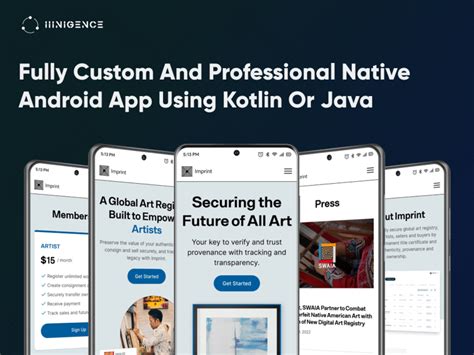 A Fully Custom And Professional Native Android App Using Kotlin Or Java