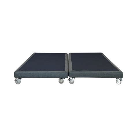 Base De Cama Full Dividida L190 Cm Ruedas Pyton Rcolchon Velastico