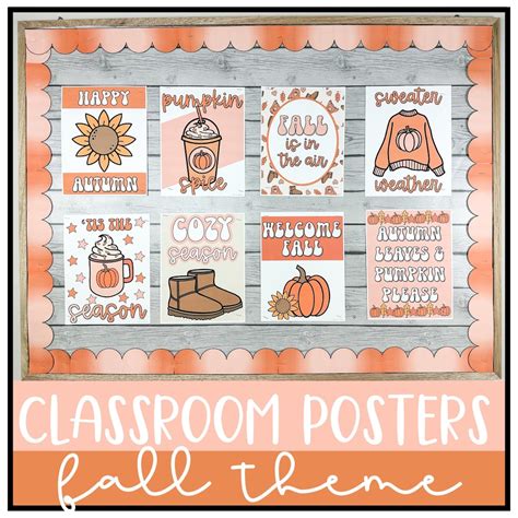Fall Classroom Posters Classroom Decor Etsy
