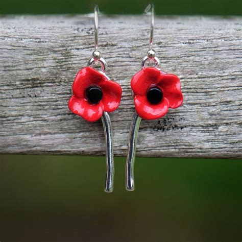 Poppy Earrings Etsy Uk