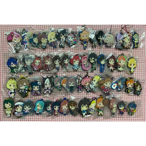 [set2] พวงกุญแจยาง สแตรปยาง อนิเมะ Rubber Keychain [ของแท้] Shopee