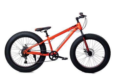 Fat-bike велосипед MaxxPro - Fat X24 Disc (2021), 14, Оранжевый ...