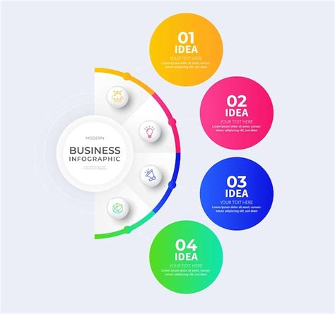 premium vector modern abstract colorful diagram flowchart data