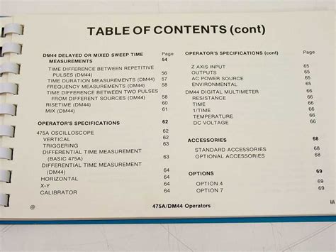 Tektronix 475a Oscilloscope And Dm44 Digital Multimeter Instruction Manual
