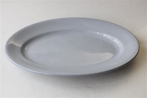 Vintage Buffalo China Restaurant Ware Heavy Ironstone Platter Or Oval