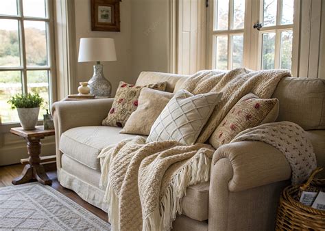 Plush Cushions Adding Texture To A Modern Living Space Background Soft