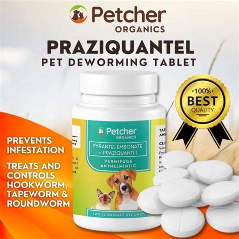Petcher Praziquantel Deworming Tablet 1pc Dewormer For Adult Dog Puppy