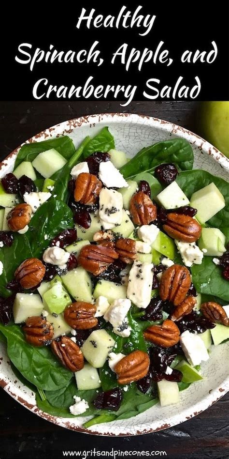 Simple Spinach Salad With Apples And Pecans Artofit