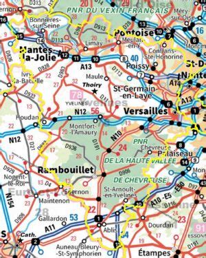 Carte des cantons du département des Yvelines