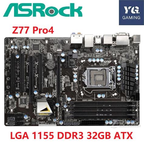 ASROCK Z77 Pro4 Desktop Motherboard Z77 Socket LGA 1155 DDR3 32GB ATX ...