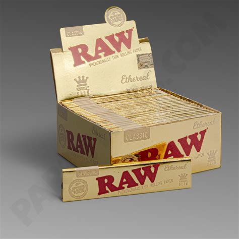 Raw Ethereal King Size Slim Rolling Papers 50ct Box