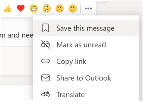 how to bookmark or save messages in microsoft teams