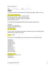 Csc Final Exam Su Docx Csc Final Su Name Lexi Siegel