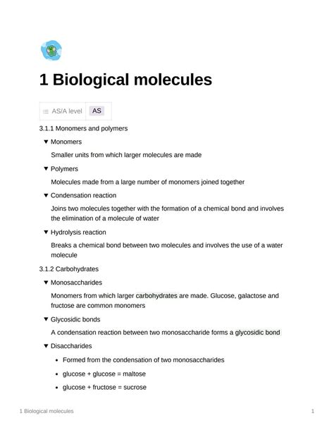 Understanding Condensation Reactions And Polysaccharides In Biological Molecules Biology