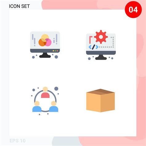 User Interface Pack Of Basic Flat Icons Of Computer Business Graphic Coding Mlm Editable