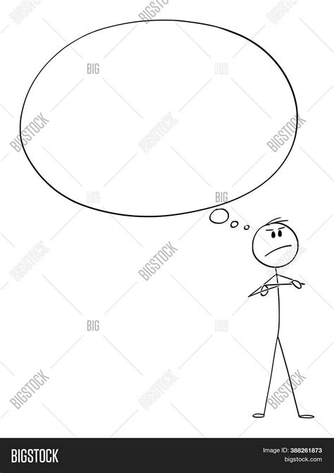 Cartoon Stick Figure Image And Photo Free Trial Bigstock