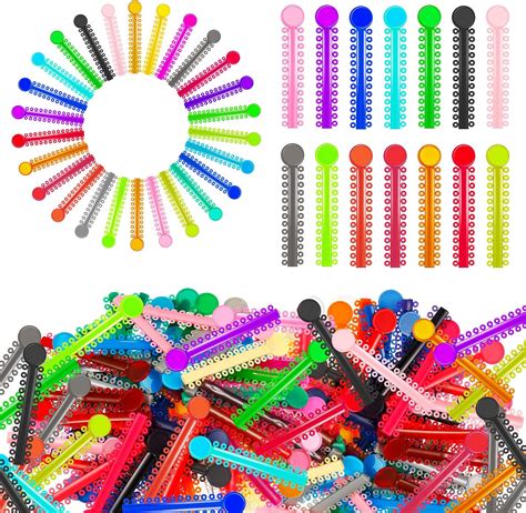 Fuioda 1000 Ties Orthodontics Dental Ligature Ties Elastic