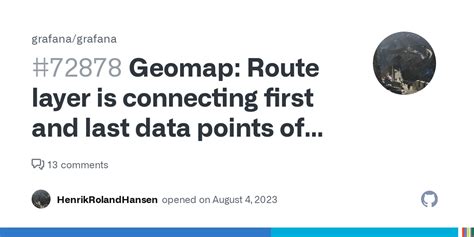 Geomap Route Layer Is Connecting First And Last Data Points Of Grouped