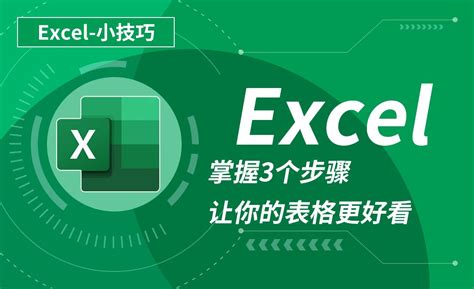 Excel 掌握3个步骤，让你的表格更好看 软件入门教程excel（2019） 虎课网