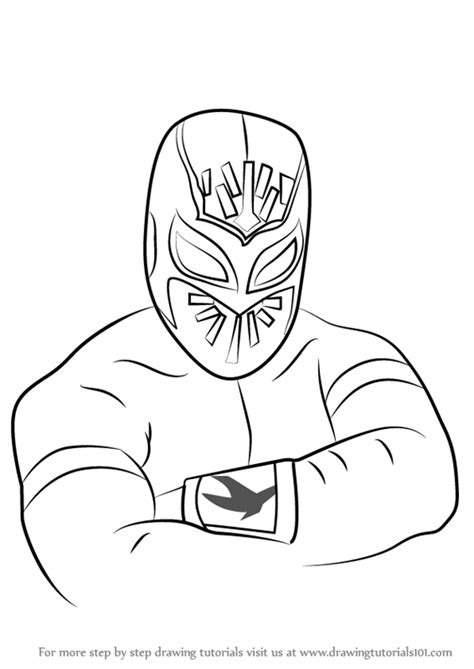 How To Draw Sin Cara Mask Learn How To Draw Sin Cara Mask Mascots