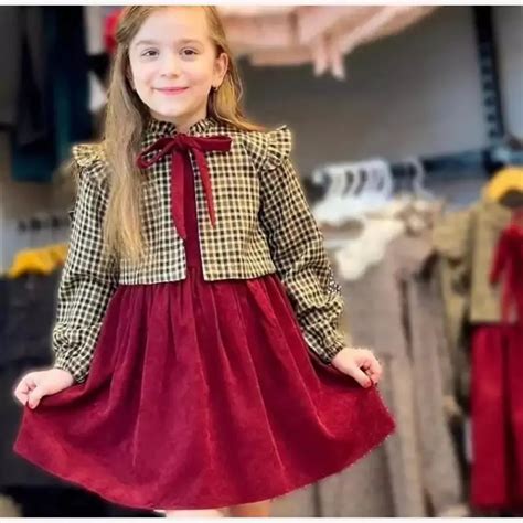 خرید و قیمت لباس بچگانه دخترانه یلدایی سارافون دخترانه یلدایی قرمز کت