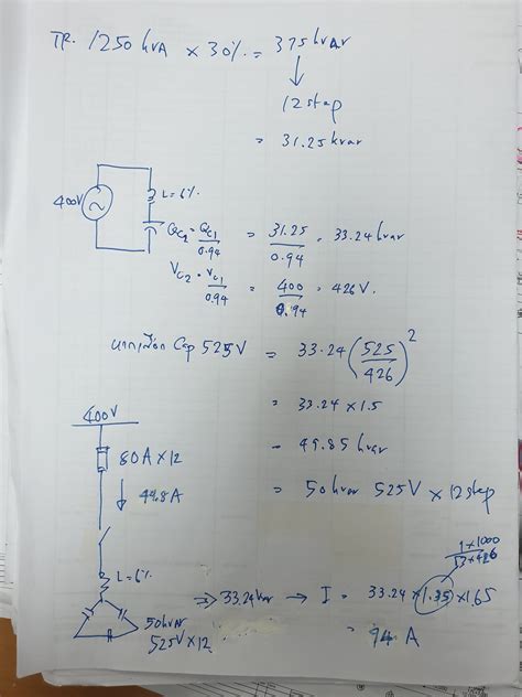 การหาขนาด Capacitor Bank ห้องไฟฟ้า Electrical Room