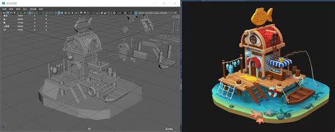 maya硬表面场景 作业 DCG学院