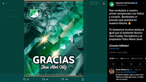 Sergio Angulo Dirigirá A Deportivo Cali Femenino En 2023 Infobae
