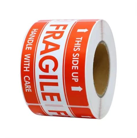 Customized Release Paper Export Carton Packing Warning Adhesive Labels