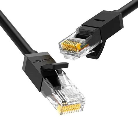 Ugreen Ethernet Rj45 Rounded Network Cable Cat 6 Utp 8m Black