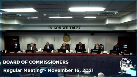 Board Of Commissioners Regular Meeting 111621 Youtube