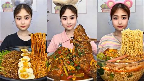Asmr 인기있는음식요리 먹방 매운생선카레 먹방 불닭볶음면김치 먹방 삼겹살볶음밥 생선튀김라면먹방틈새라면중국먹방 중국국수과계란 먹방 짜장볶음밥