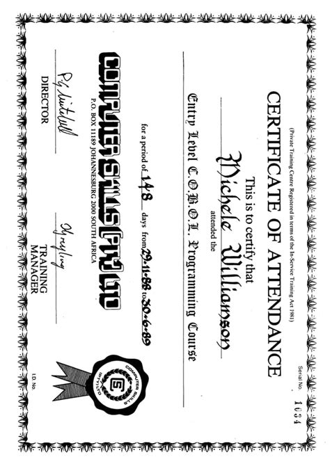 Certificate In Cobol Programming Pdf