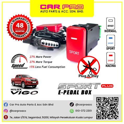 Toyota Hilux Vigo 2004 2015 Easycar E Pedal Gr Plus Box Accelerator Pedal Car Electronic