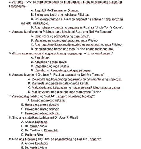Alin Ang TAMA Sa Mga Sumusunod Na StudyX