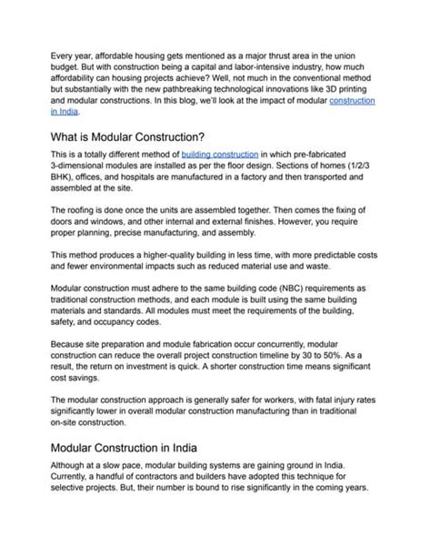 Modular Construction Ppt Ppt