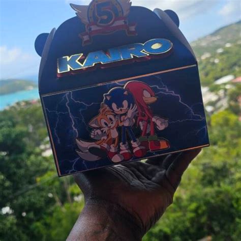 Sonic Gable Boxes Sonic The Hedgehog Sonic Party Boxes Sonic Party