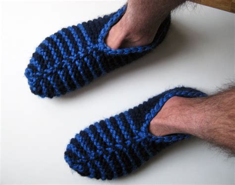 Striped Slipper Socks Knitted Slippers Knitted Socks Mens
