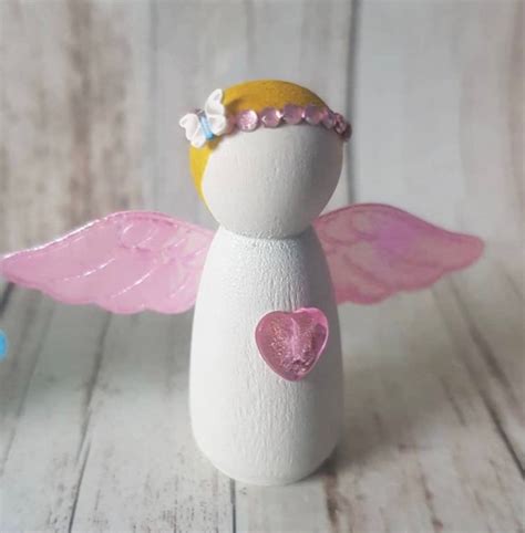 Worry Angel Peg Doll Peg Dolls Personalised Peg Dolls School