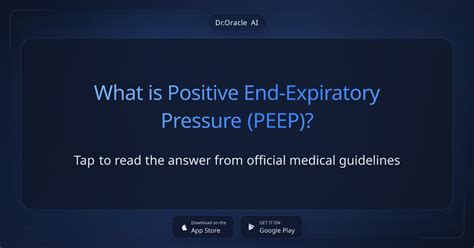 What Is Positive End Expiratory Pressure Peep