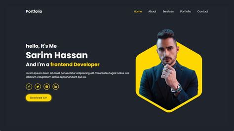 Complete Responsive Personal Portfolio Website From Scratch Using Html Css Javascript For