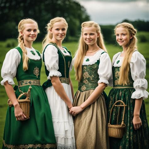 Traditional Irish Dresses Ai Generated Artwork Nightcafe Creator