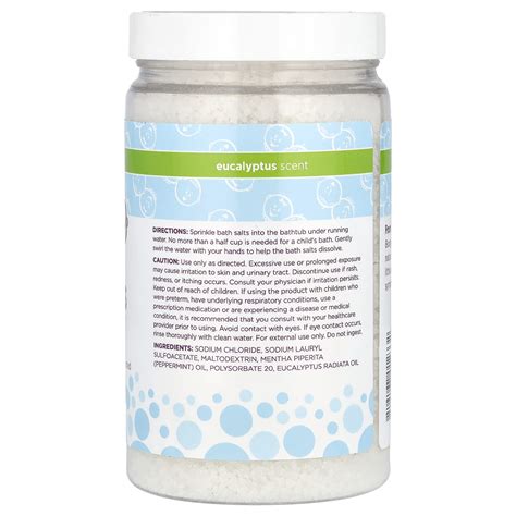 Boogie Wipes Soothing Bath Salts Eucalyptus 15 Oz 425 G