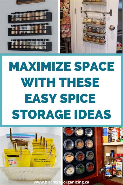 26 Clever Ways To Organize Spices Spice Storage Solutions Spice Storage Kitchen Storage Space