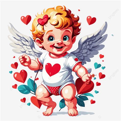 Smiling Cupid On Valentines Day Cub Smiling Cupid On Valentines Day