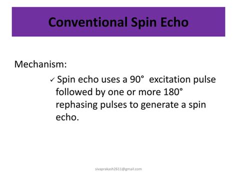 Mri Spin Echo Pulse Sequences Pptx