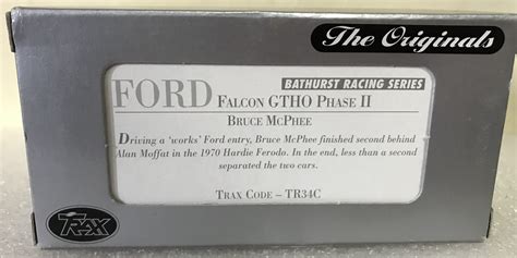 Ford Xw Falcon Gtho Phase Ii Bathurst Racing Series Bruce Mcphee