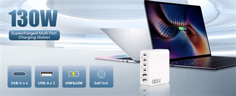 Amazon Com Mstjry Charging Station For Multiple Devices W Port Gan Fast Usb C Charger