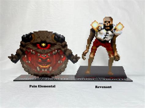 Doom Pc Video Game Inspired Sprite Art Etsy